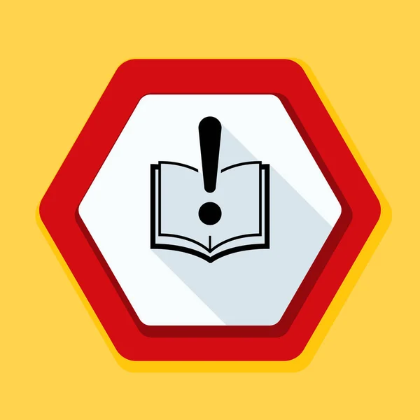 Instruction manual warning sign — Stock Vector © Yuriy_Vlasenko #130600644