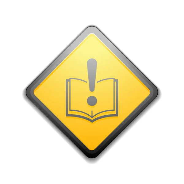 Instruction manual warning sign — Stock Vector © Yuriy_Vlasenko #130600564