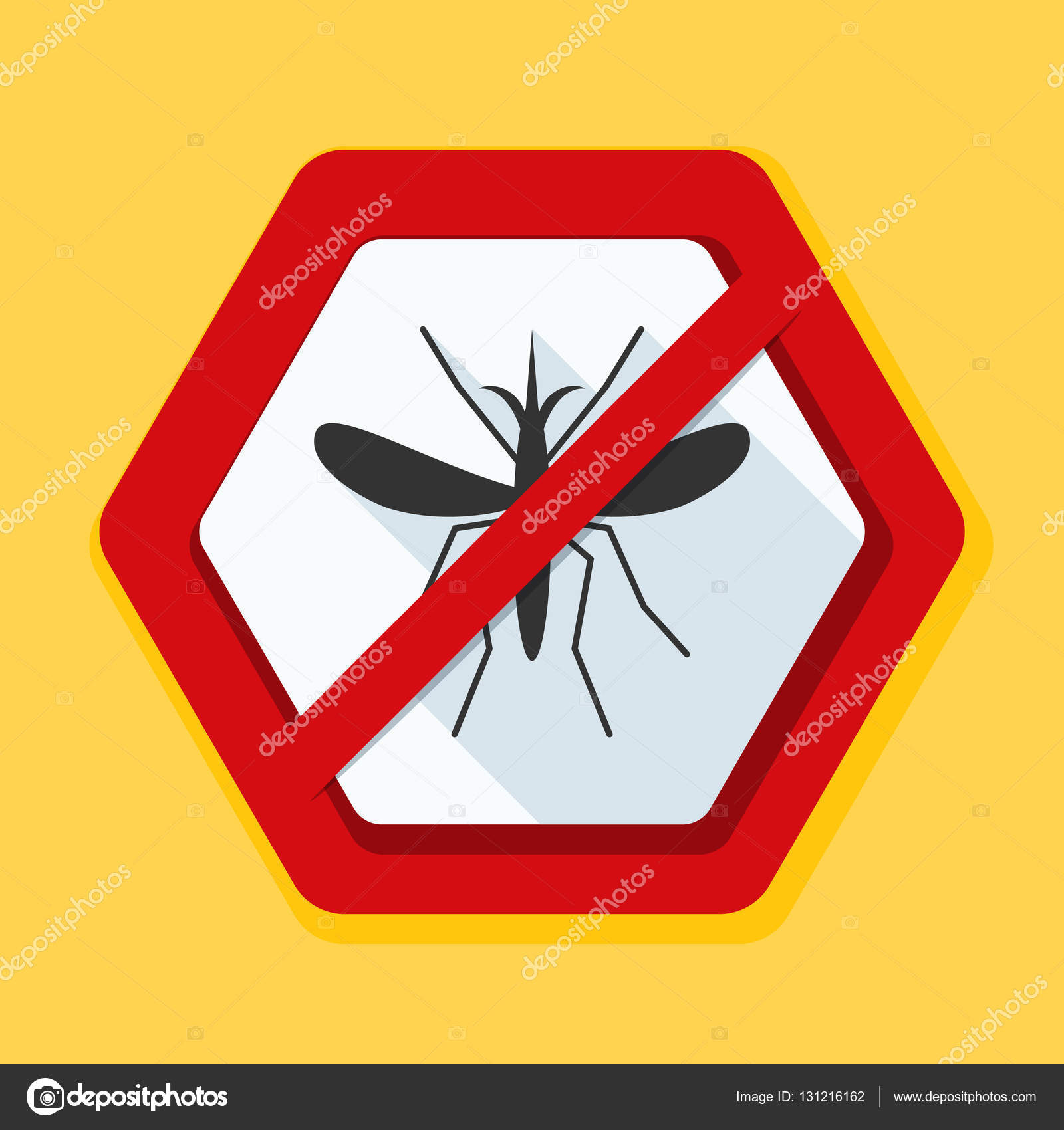 Mosquito Free sign — Stock Vector © Yuriy_Vlasenko #131216162