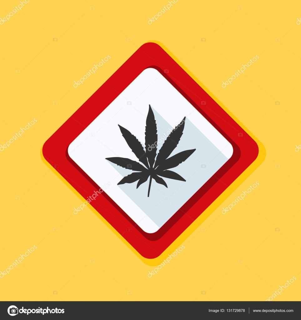Señal De Peligro De Cannabis Stock Vector By ©yuriy Vlasenko 131729878