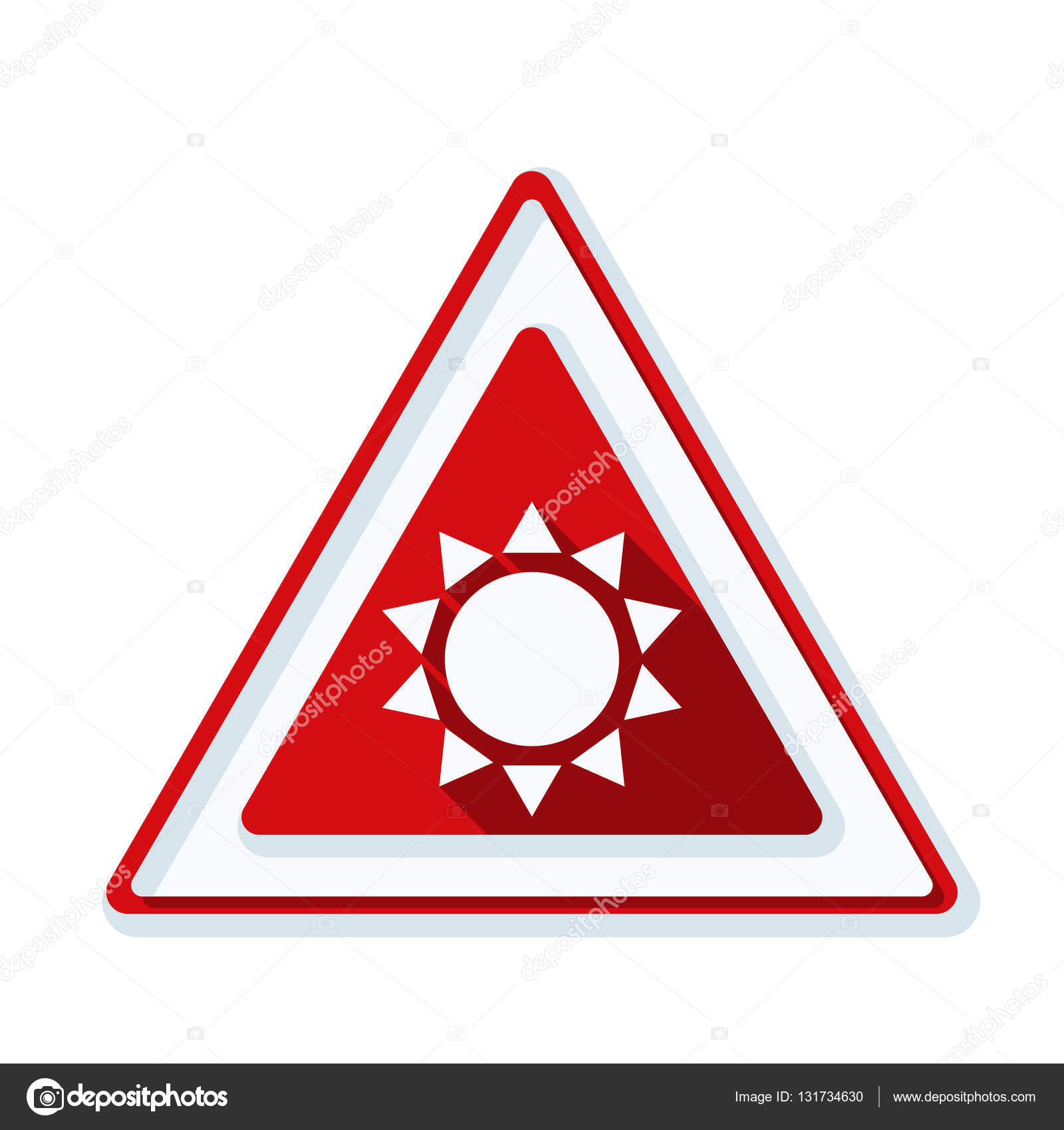 Sun hazard sign Stock Vector Image by ©Yuriy_Vlasenko #131734630