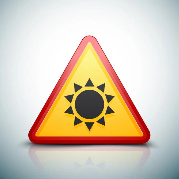 Sun hazard sign — Stock Vector © Yuriy_Vlasenko #131734170