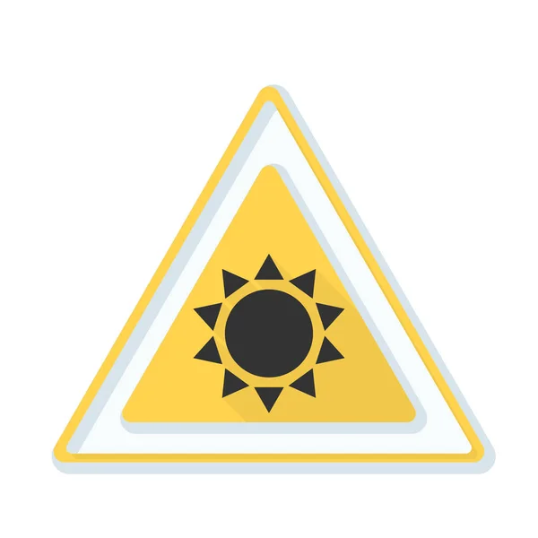 Sun hazard sign — Stock Vector © Yuriy_Vlasenko #131734170