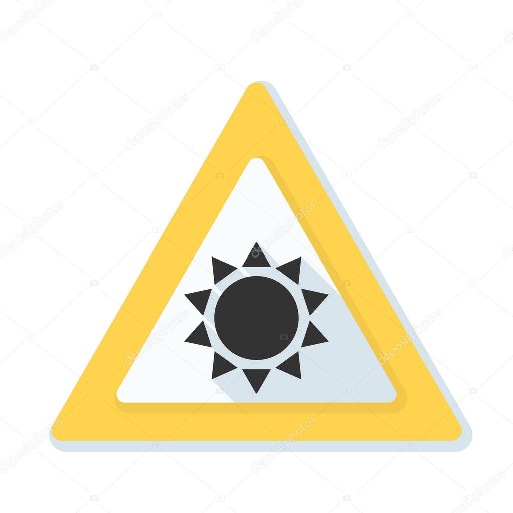Sun hazard sign — Stock Vector © Yuriy_Vlasenko #131734520