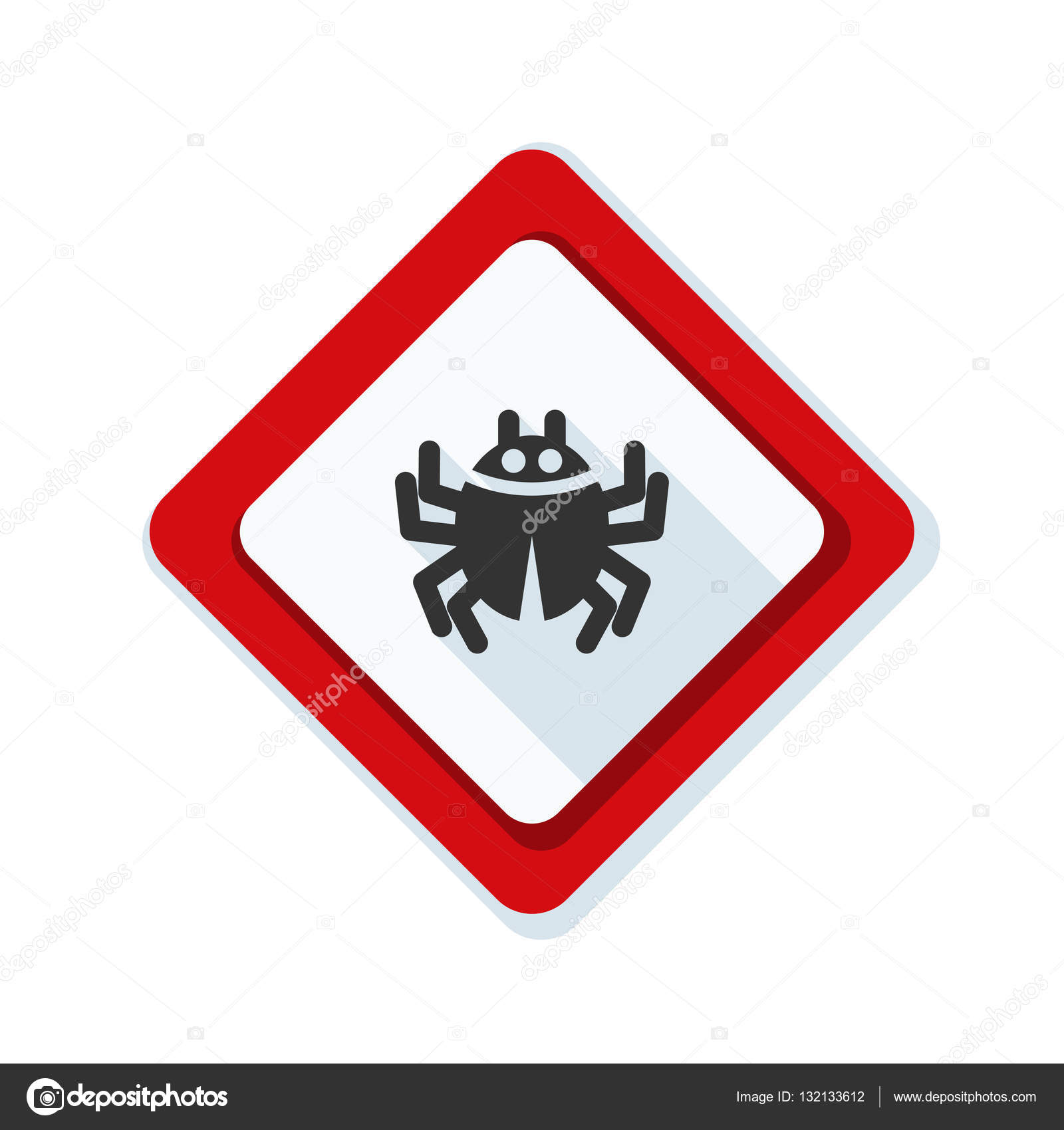 Programming code bug sign Stock Vector by ©Yuriy_Vlasenko 132133612
