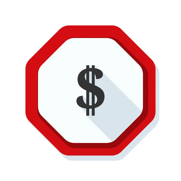 Dollar sign warning Stock Vector by ©Yuriy_Vlasenko 132304060