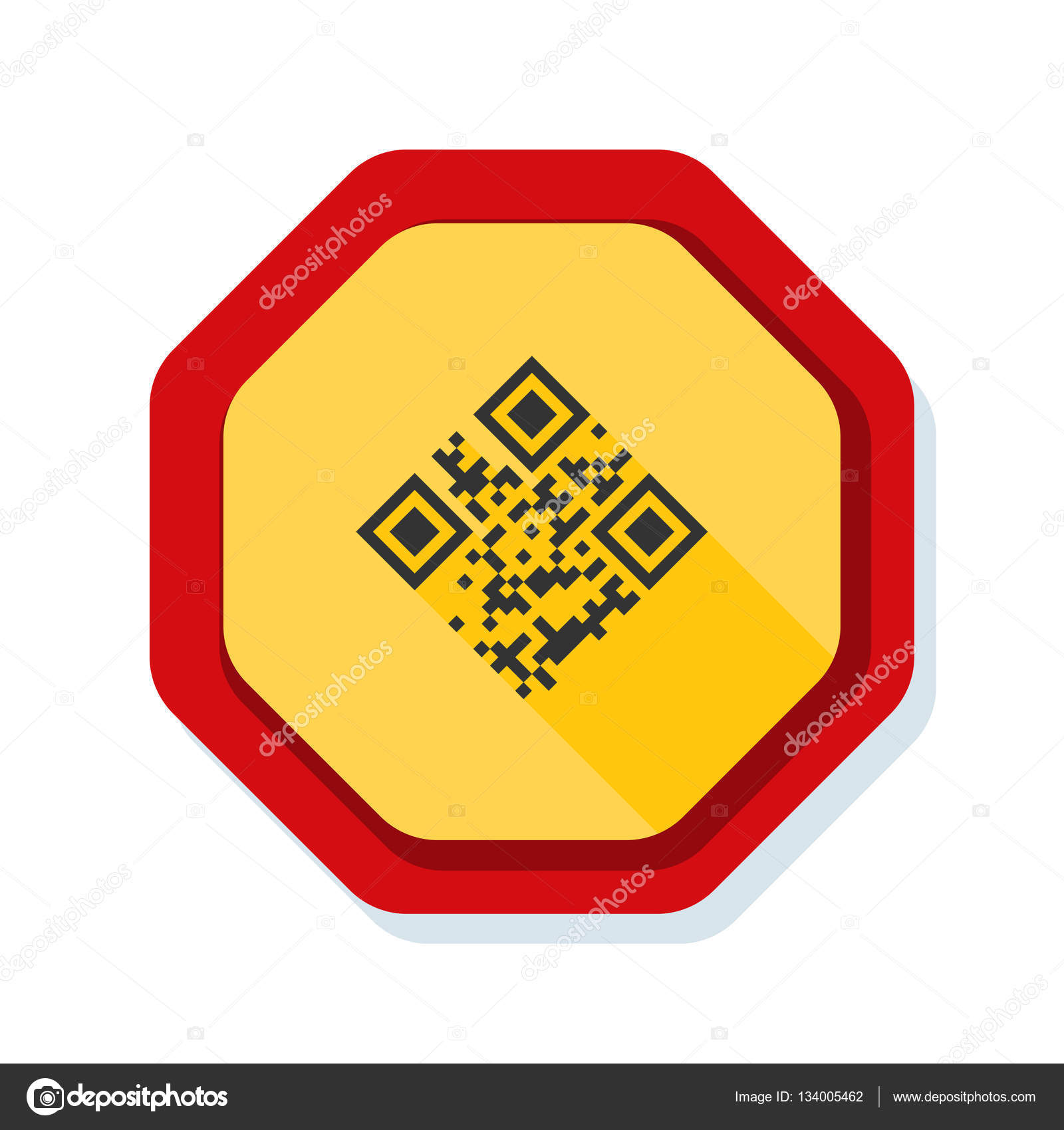 QR code roadsign icon Stock Vector Image by ©Yuriy_Vlasenko #134005462