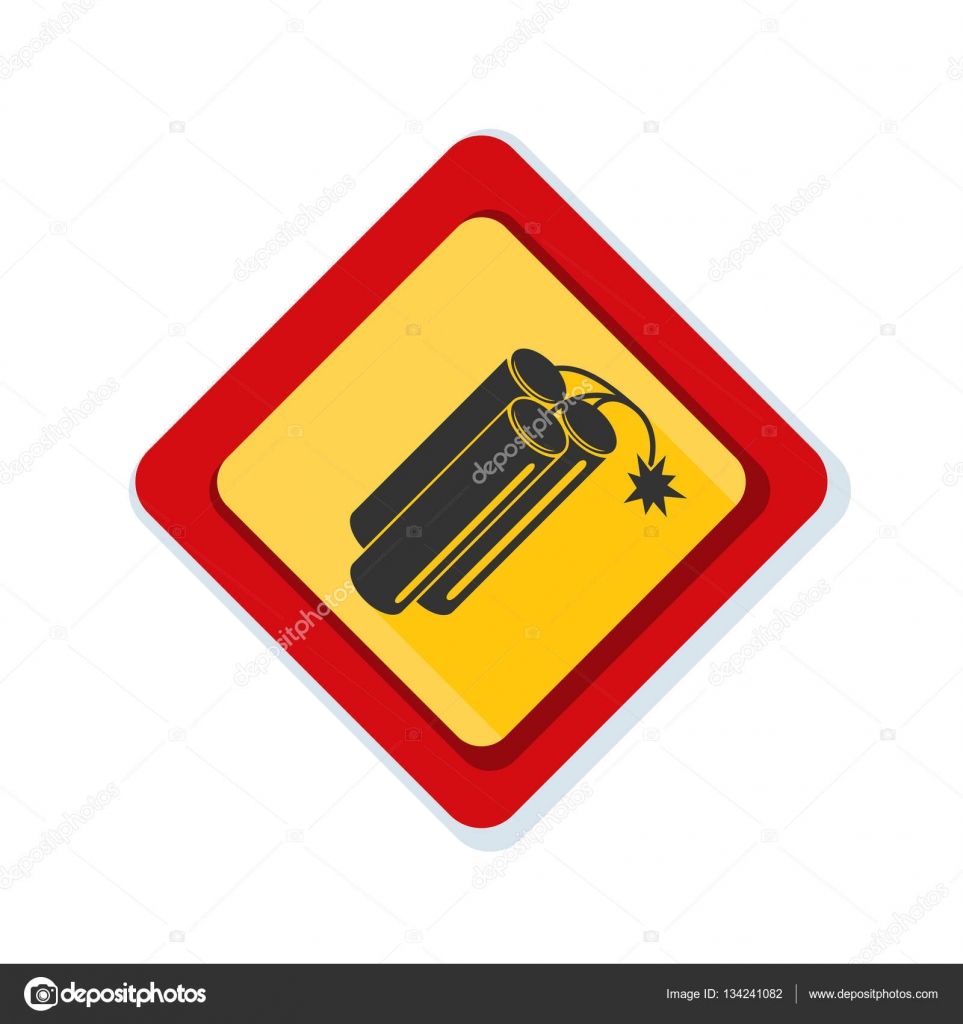 Dynamite danger sign Stock Vector by ©Yuriy_Vlasenko 134241082
