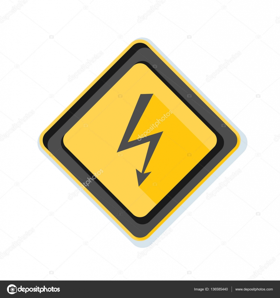 High voltage sign Stock Vector by ©Yuriy_Vlasenko 136585440