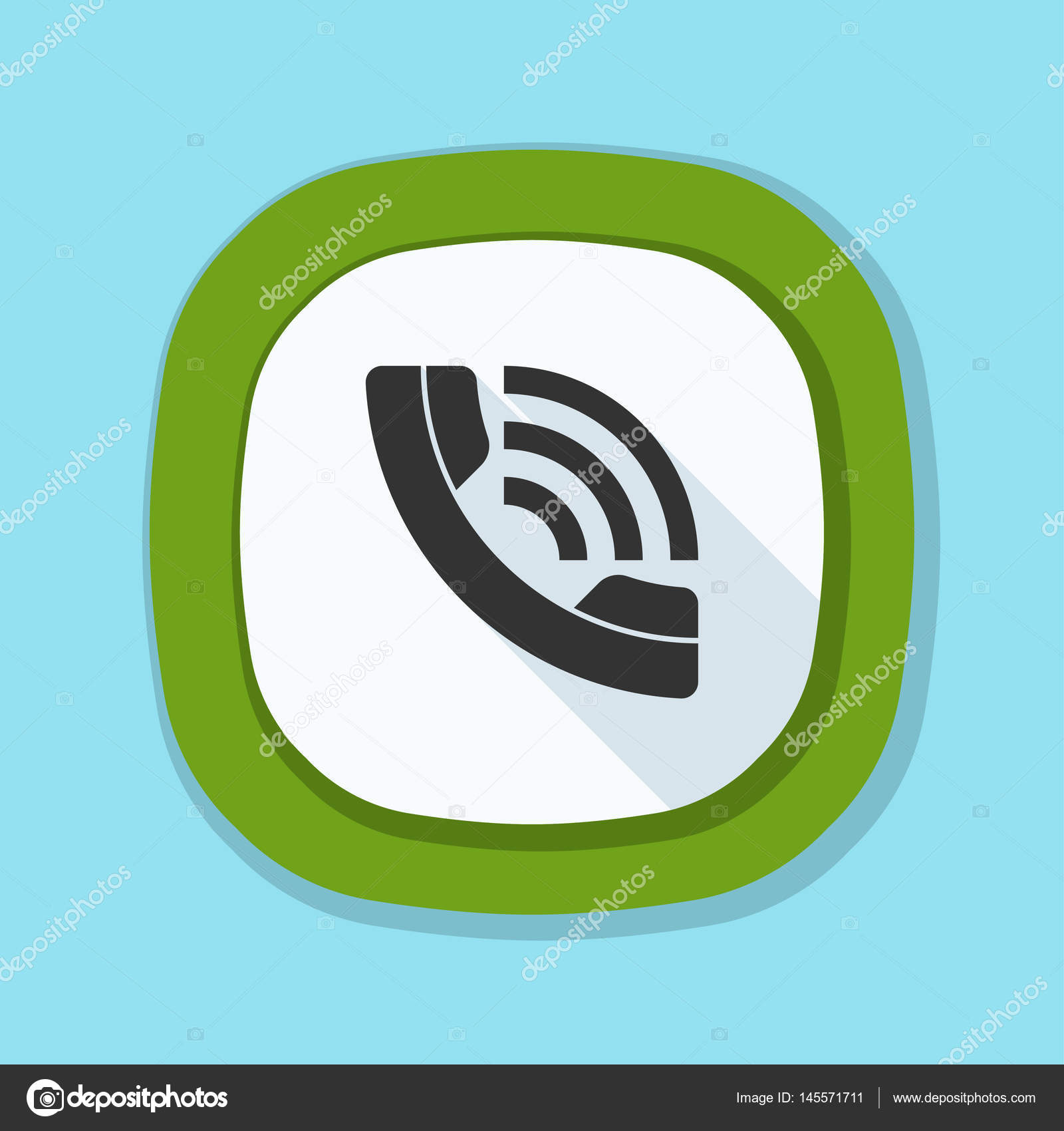 Call button icon Stock Vector by ©Yuriy_Vlasenko 145571711