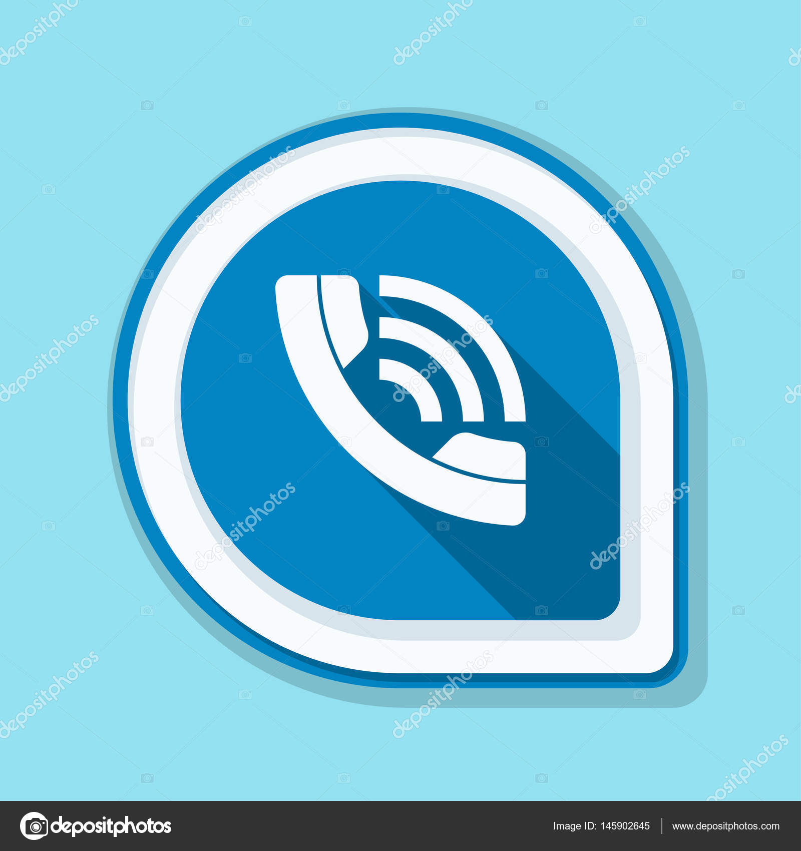 Call button icon Stock Vector by ©Yuriy_Vlasenko 145902645