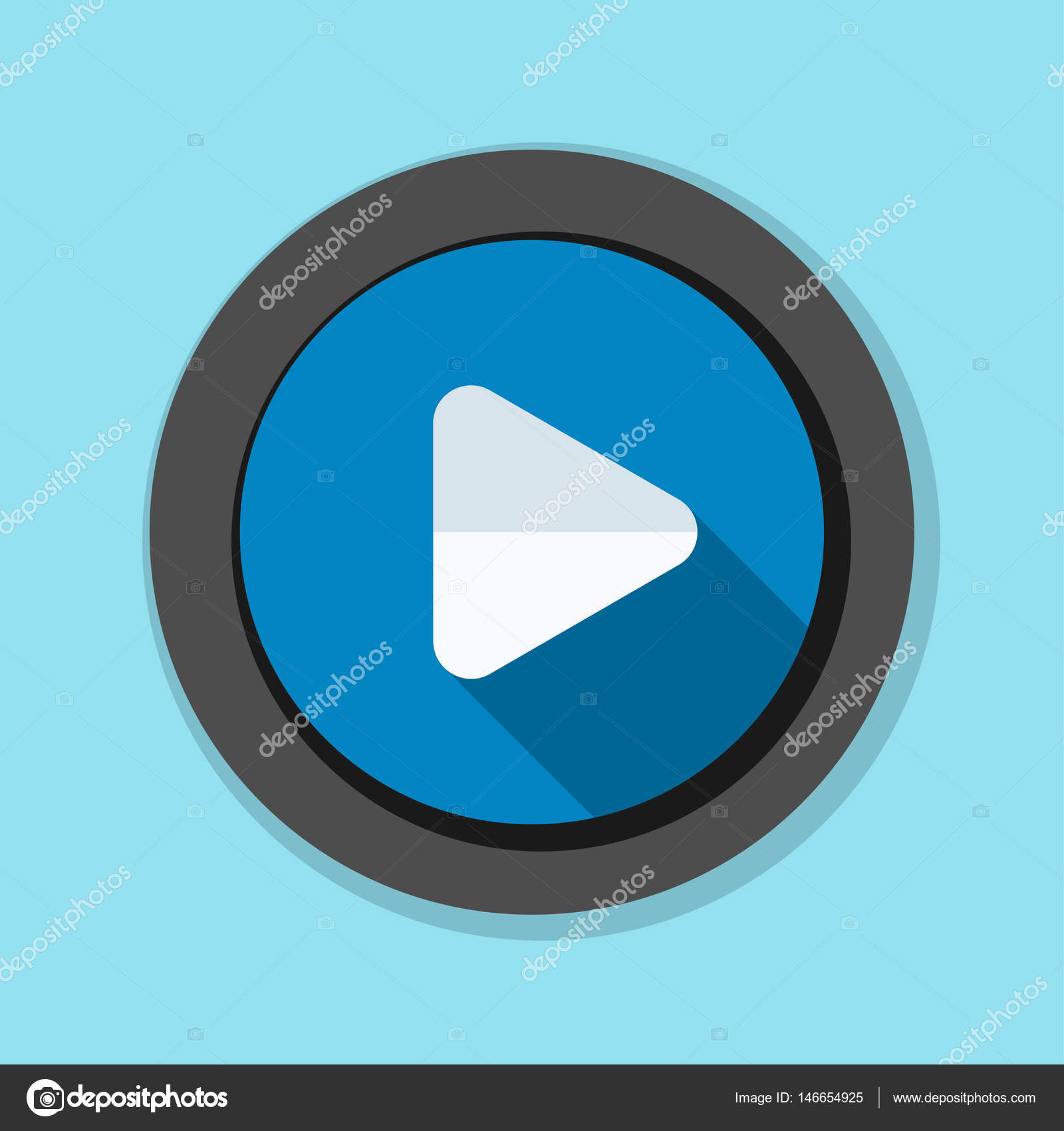 Play simple icon Stock Vector Image by ©Yuriy_Vlasenko #146654925