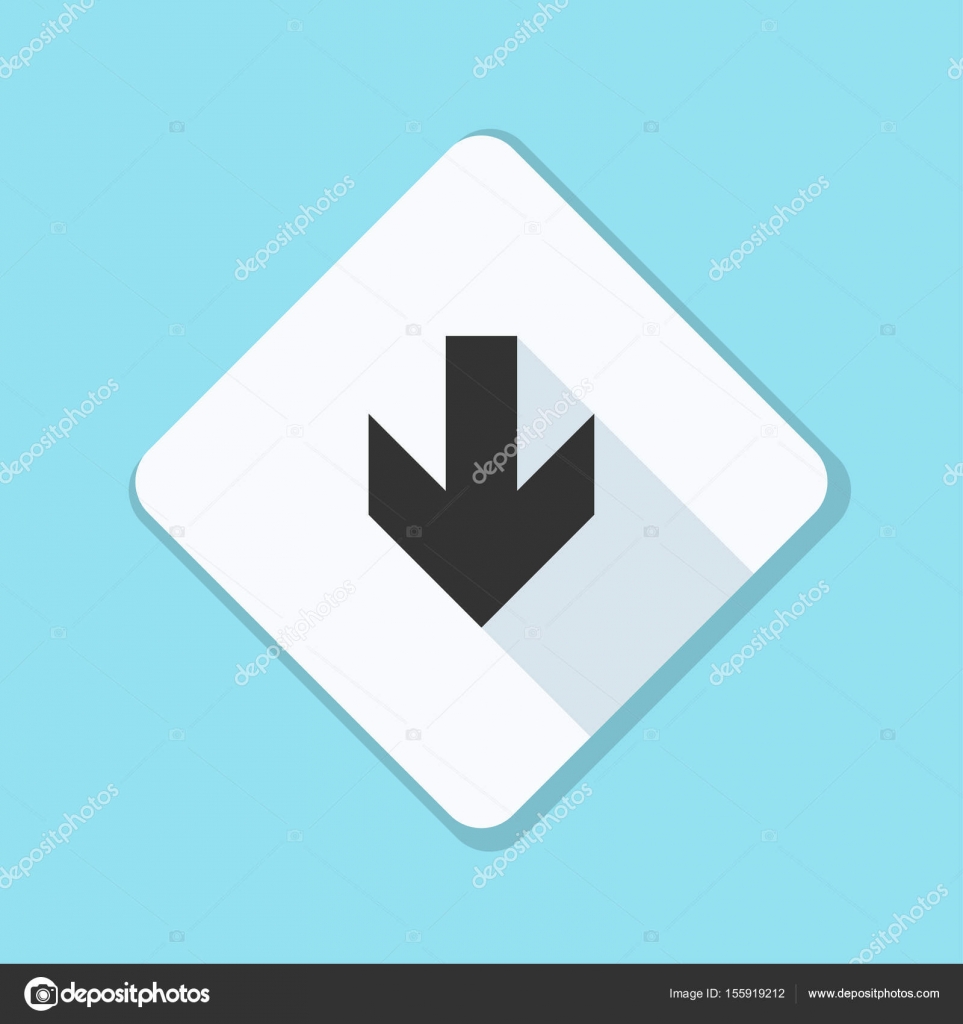 Down Arrow sign Stock Vector by ©Yuriy_Vlasenko 155919212