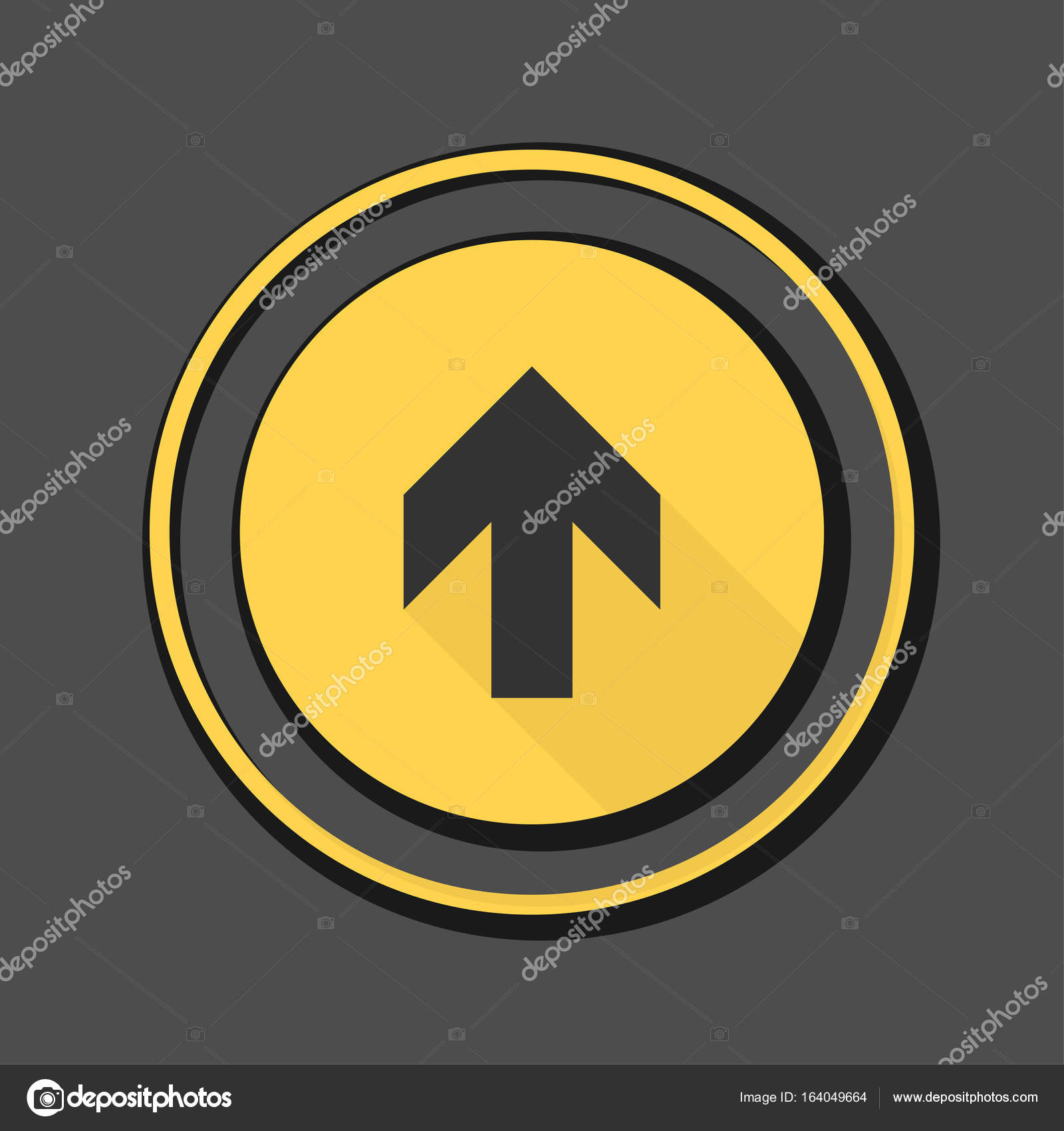 Up arrow sign Stock Vector by ©Yuriy_Vlasenko 164049664