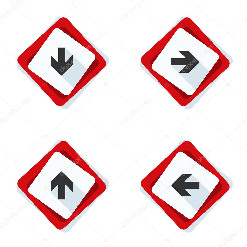 Conjunto de signos de flecha Vector de stock por ©Yuriy_Vlasenko 164044926