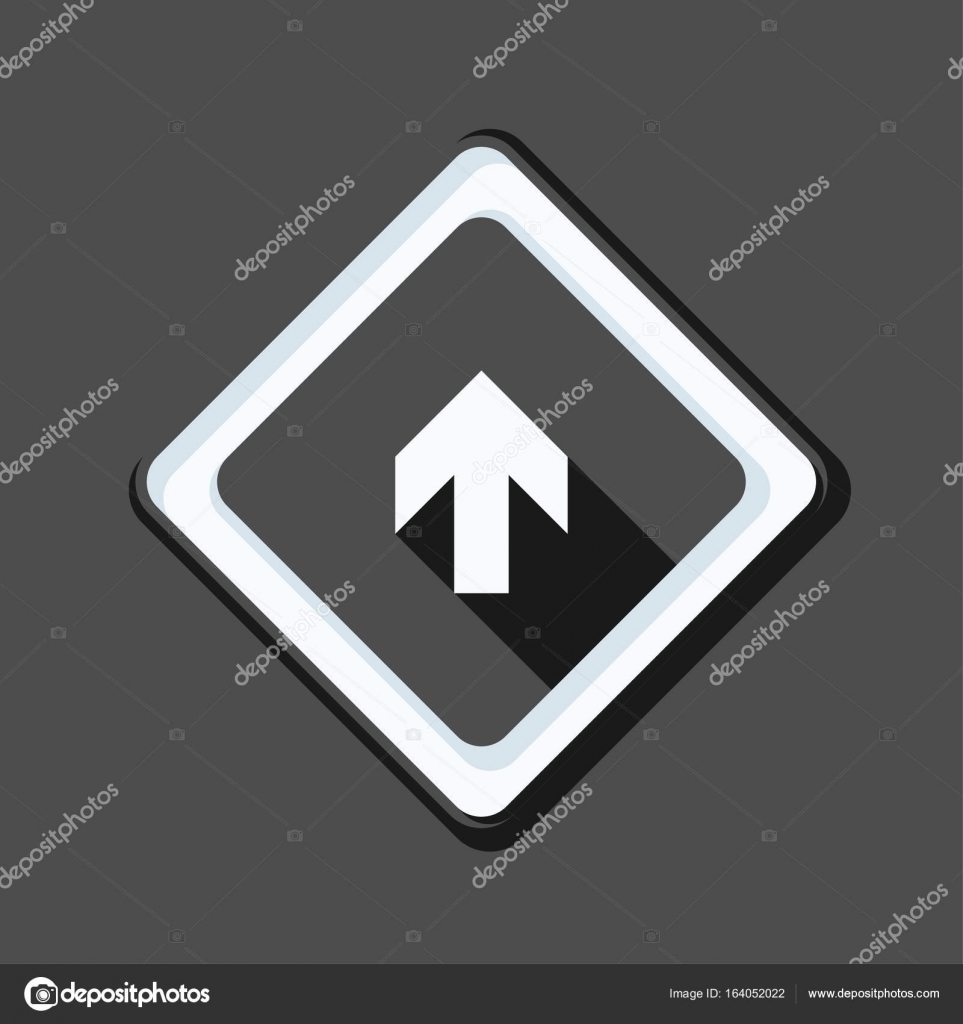 Up Arrow Icon Grey