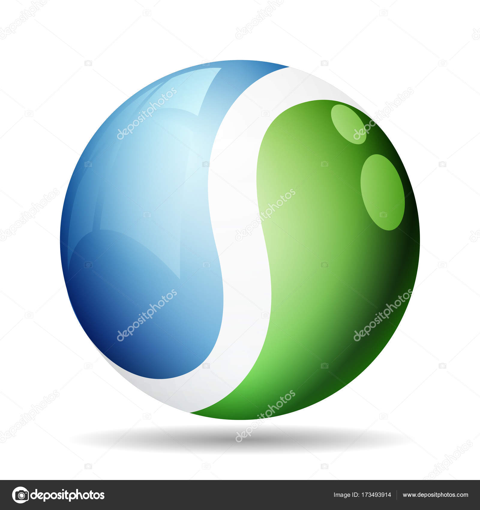 Company spherical logo — Stock Vector © Yuriy_Vlasenko #173493914