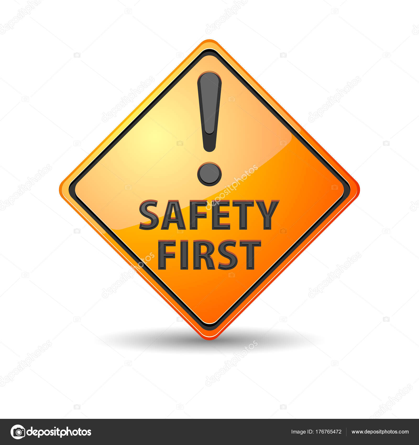 Safety First sign Stock Vector by ©Yuriy_Vlasenko 176765472