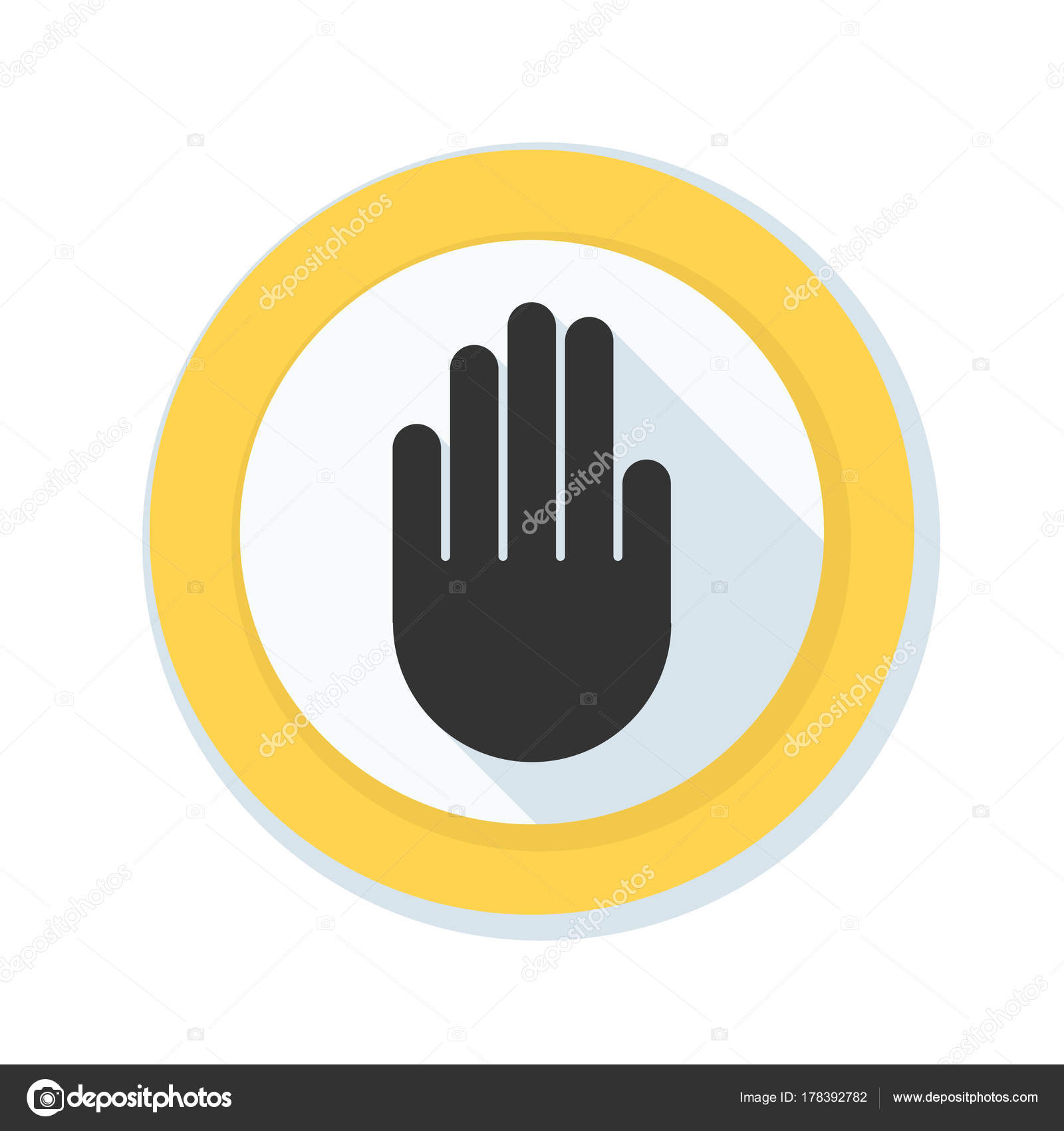Hand Block Ads Sign Vector Illustration Stock Vector by ©Yuriy_Vlasenko ...