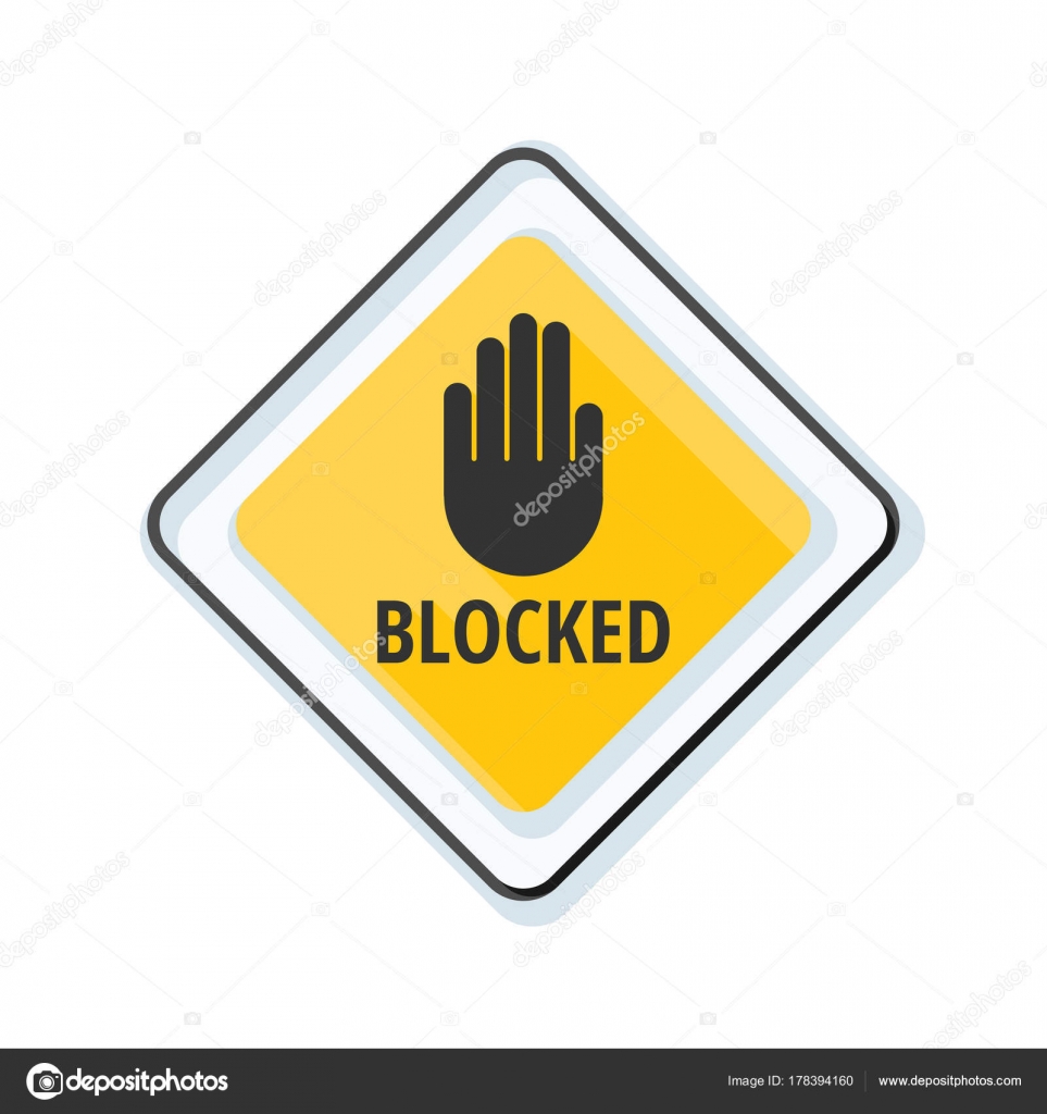Hand Block Ads Sign Vector Illustration Stock Vector Image by ©Yuriy ...
