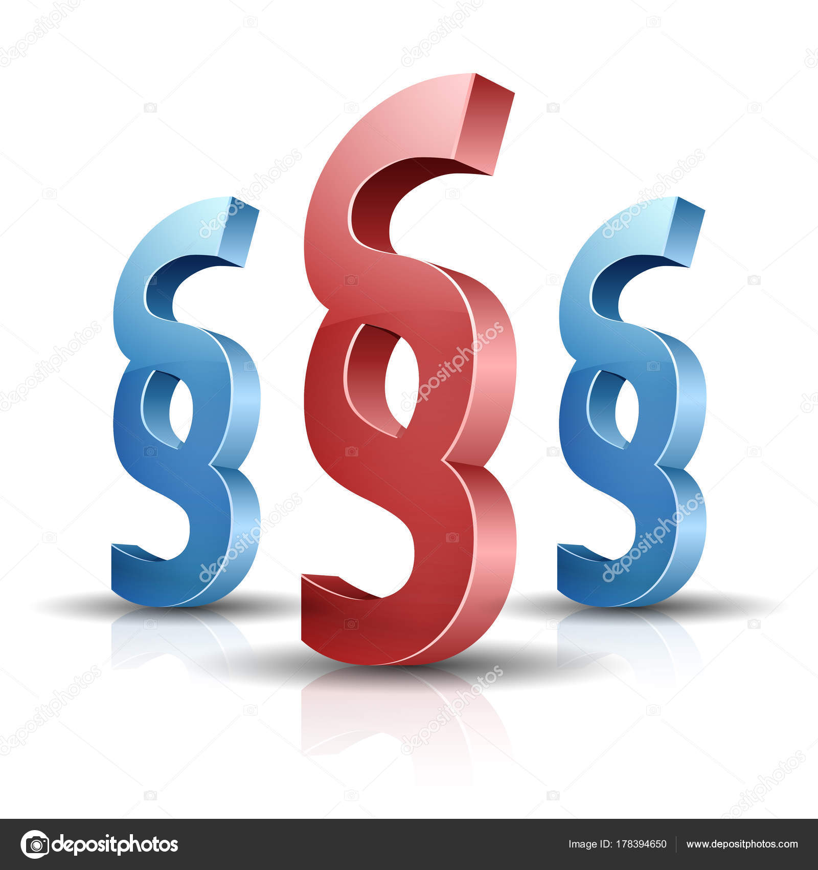 Blue Red Section Signs Vector Illustration Stock Vector Image by ©Yuriy ...