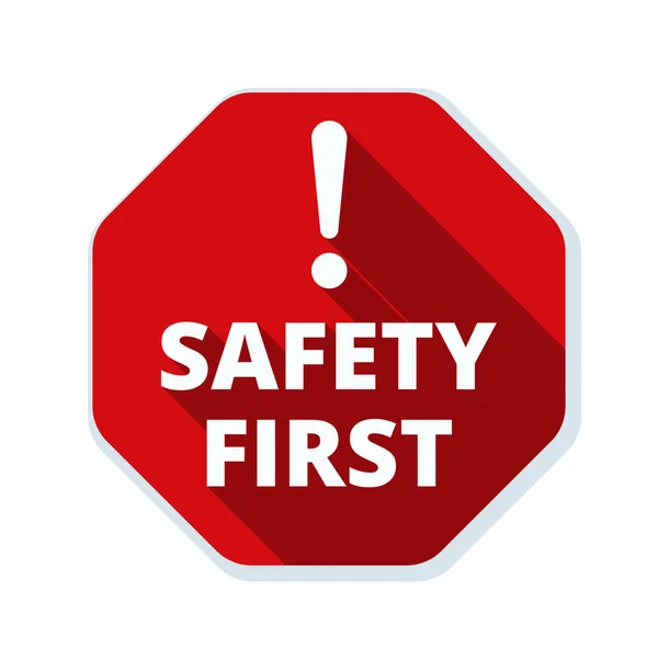 Safety First sign Stock Vector by ©Yuriy_Vlasenko 176765472