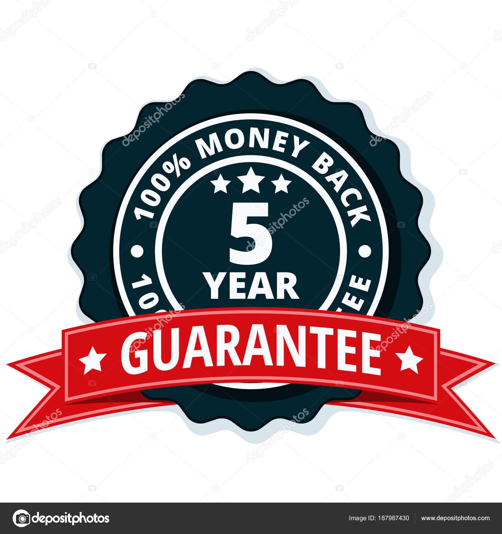 Money back guarantee shield Stock Vector by ©Yuriy_Vlasenko 187987430