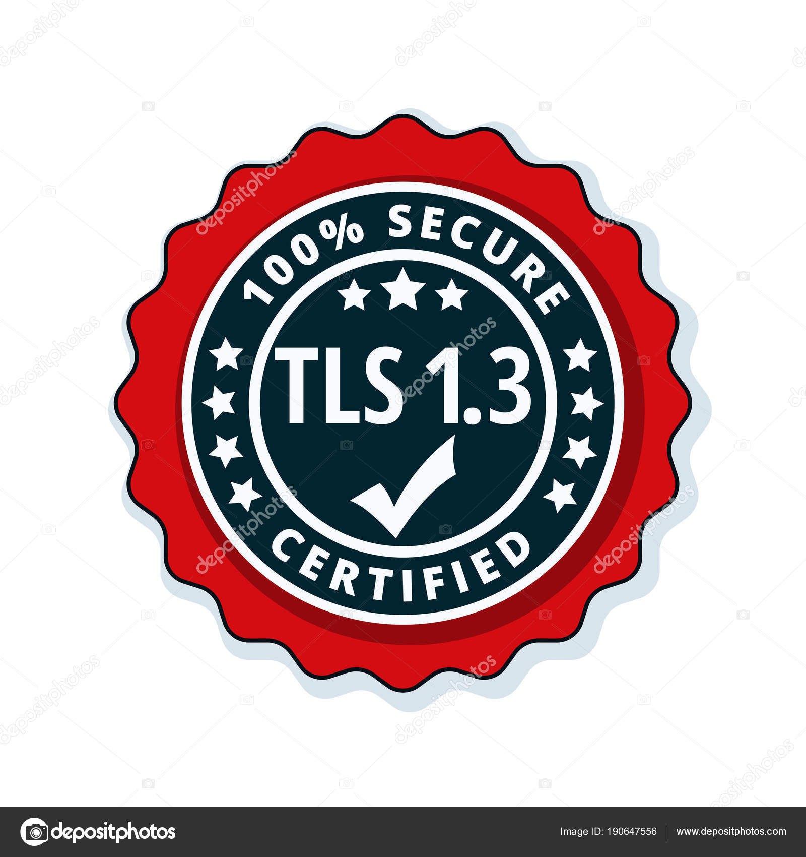 Tls Certified Label Vector Illustration Stock Vector by ©Yuriy_Vlasenko ...