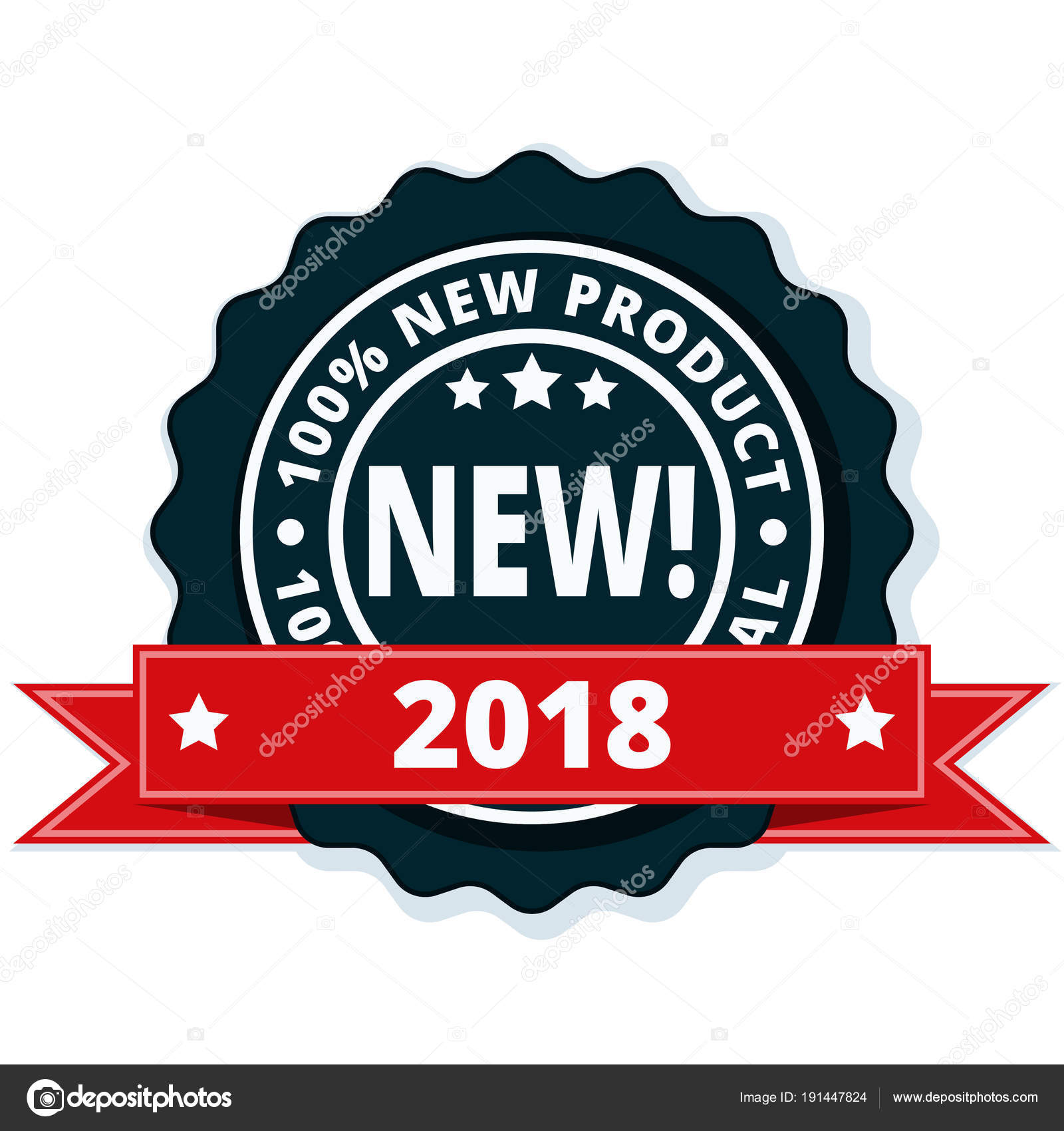 New Product Label Red Ribbon Vector Illustration Stock Vector by ©Yuriy ...