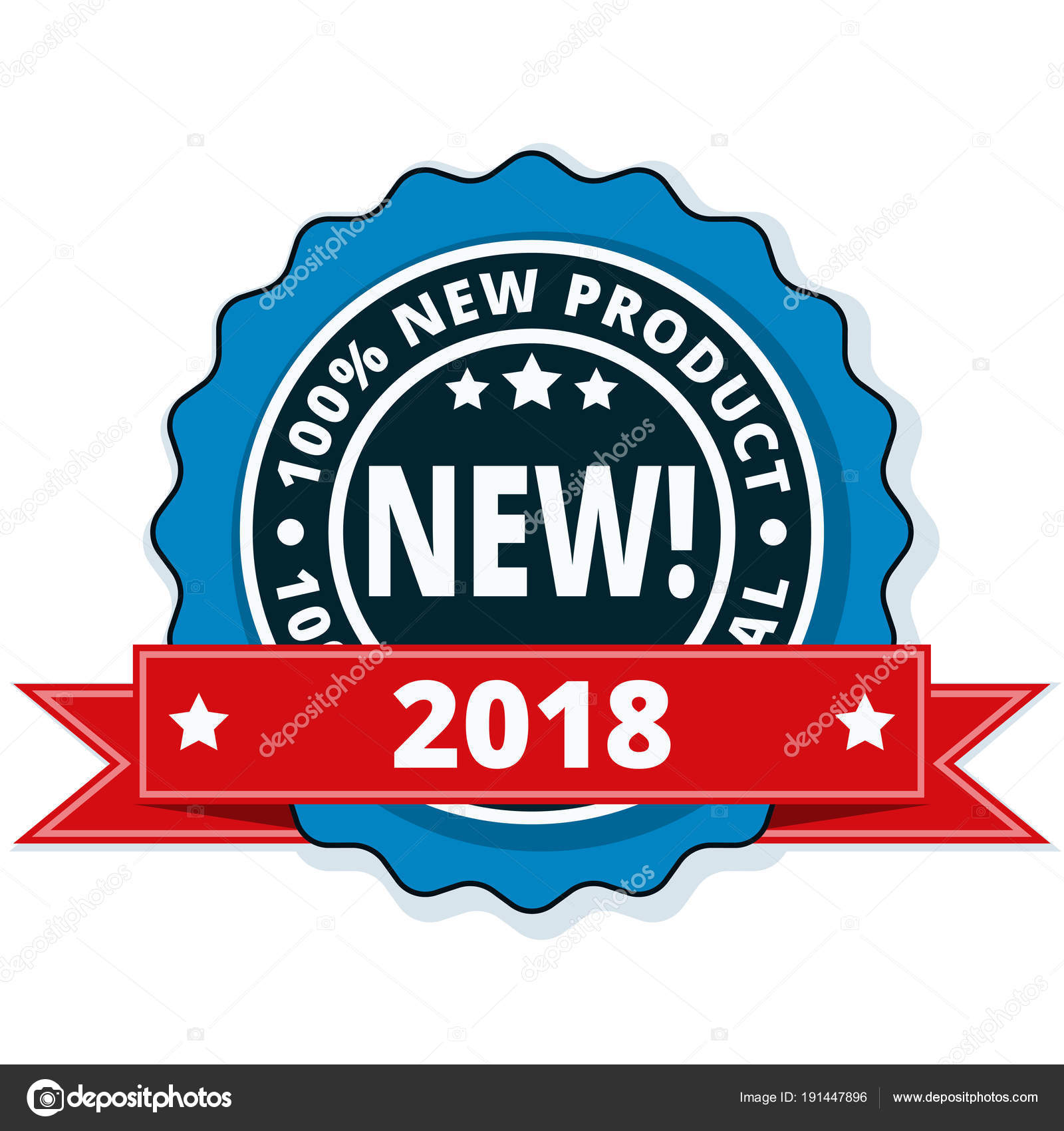 New Product Label Red Ribbon Vector Illustration Stock Vector by ©Yuriy ...