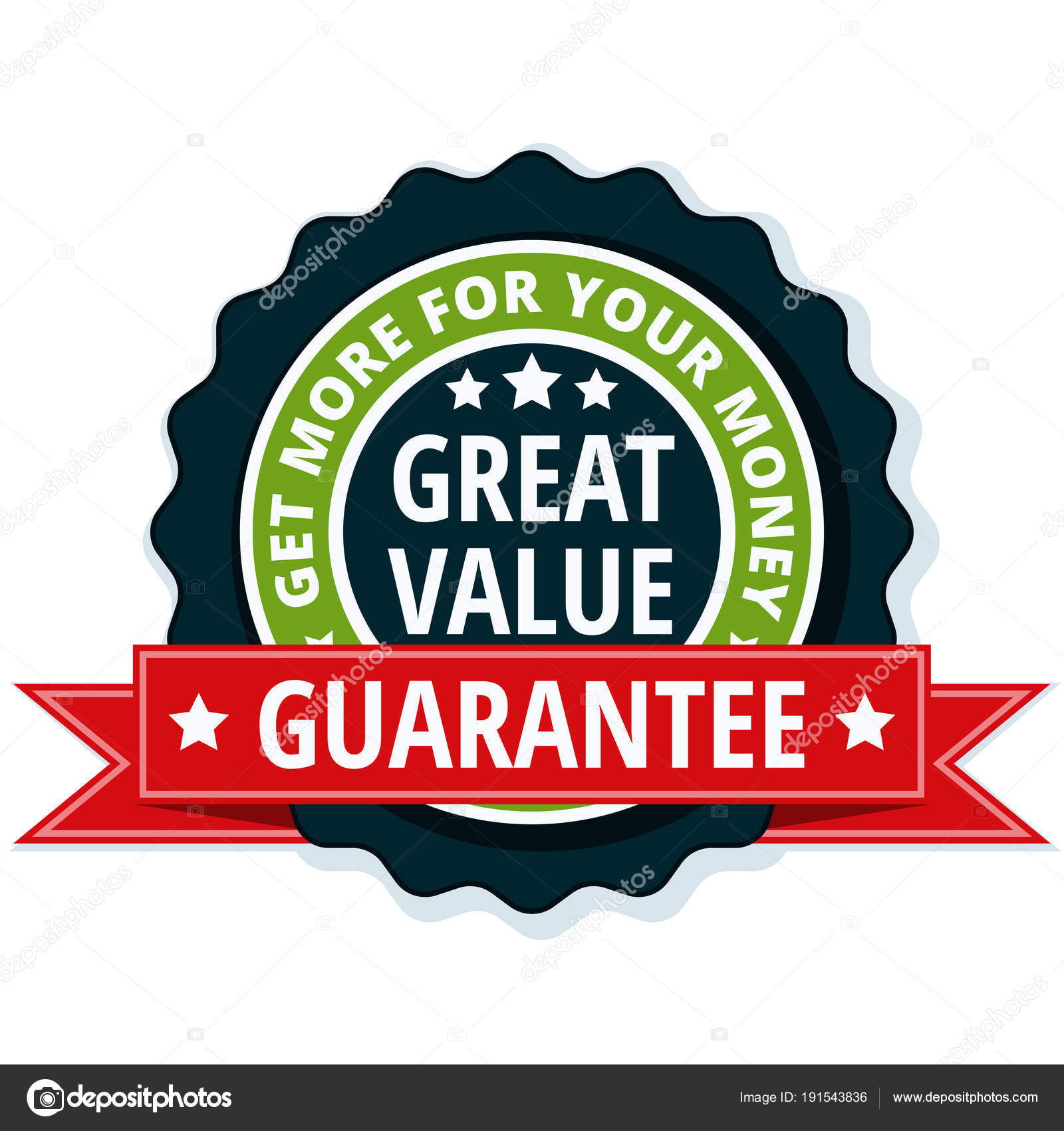 Great Value Label Red Ribbon Vector Illustration Stock Vector by ©Yuriy ...