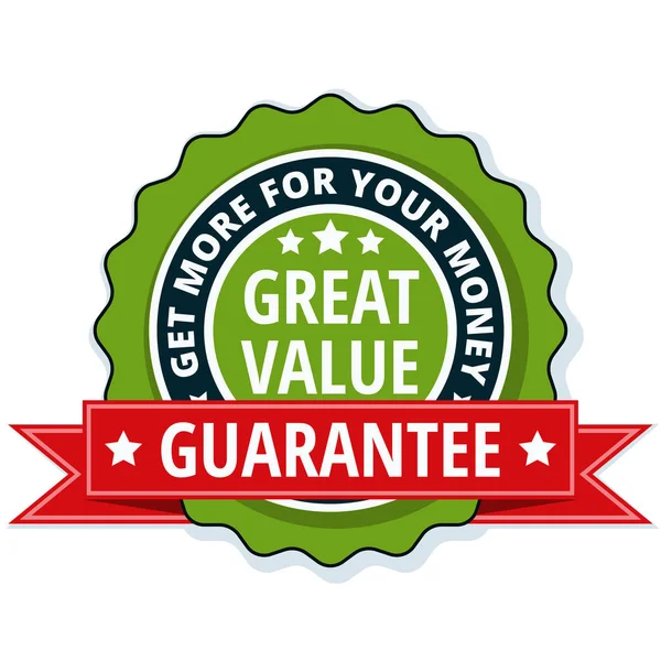 Great Value Label Red Ribbon Vector Illustration Stock Vector by ©Yuriy ...