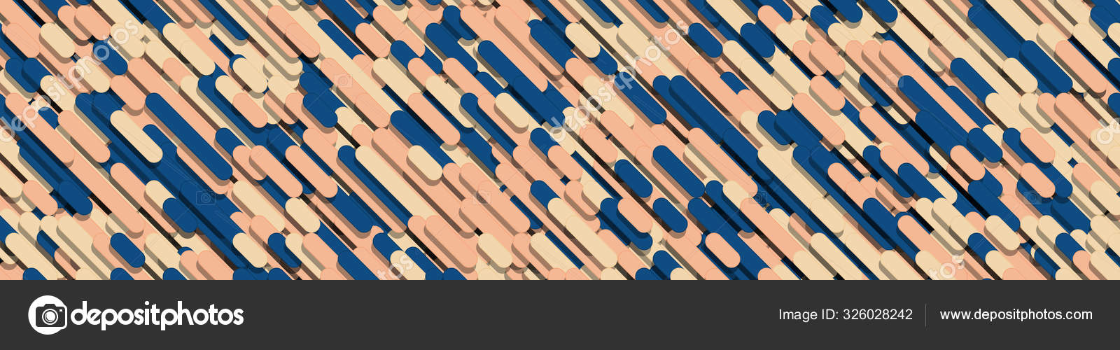 Blue Beige Abstract Lines Rain Generative Art Background Illustration ...