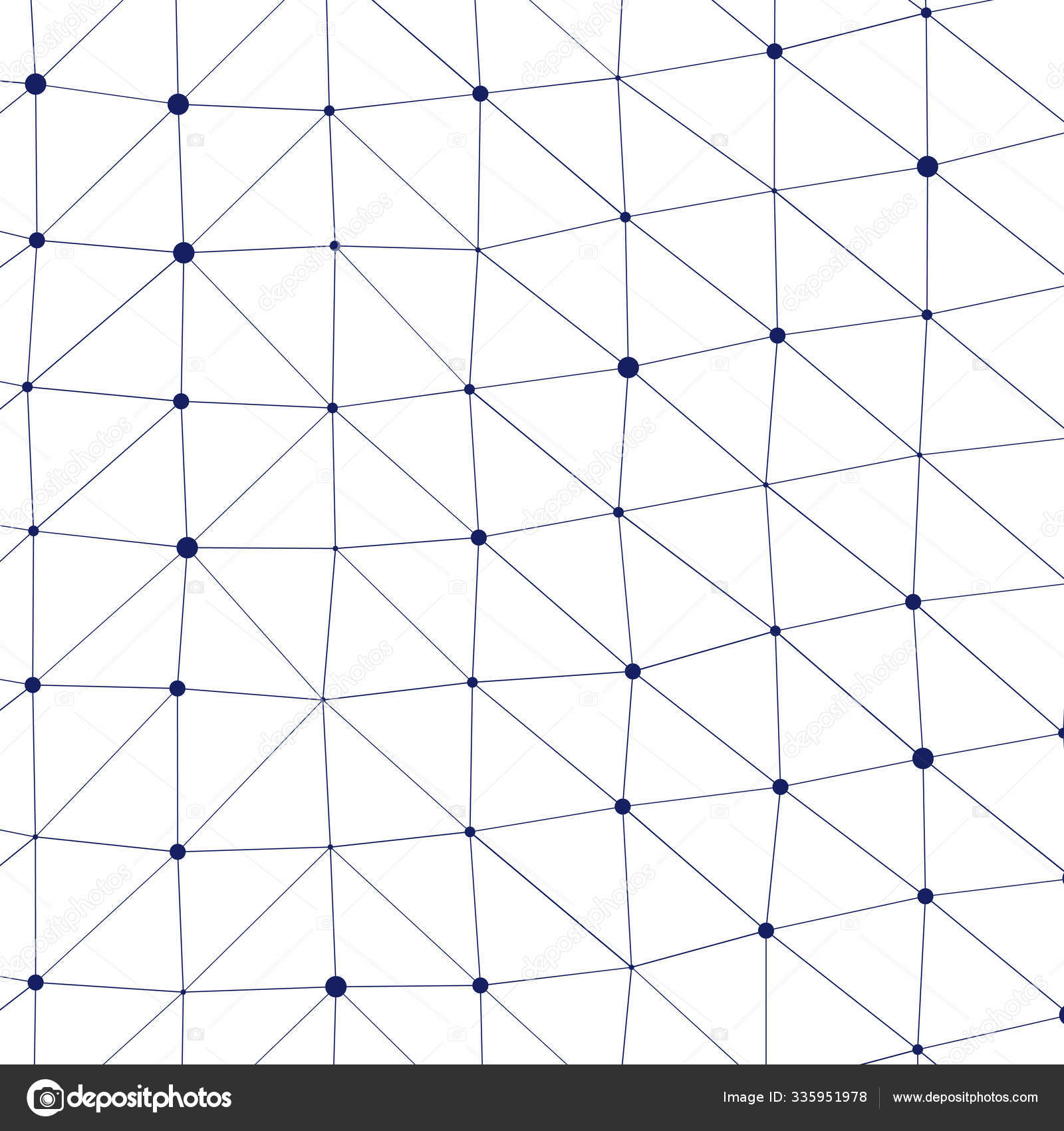 Abstract Polygonal Low Poly Pattern Connected Lines Dots White Background Stock Vector by ©Yuriy ...