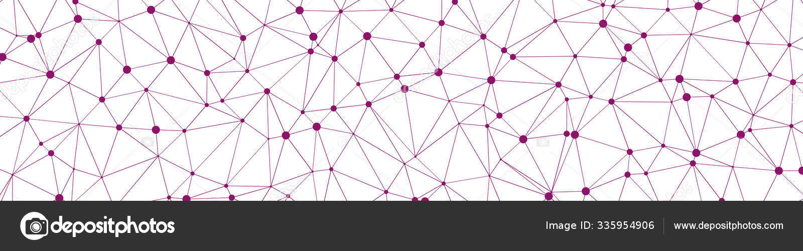 Abstract Polygonal Low Poly Pattern Connected Lines Dots White Background Stock Vector by ©Yuriy ...