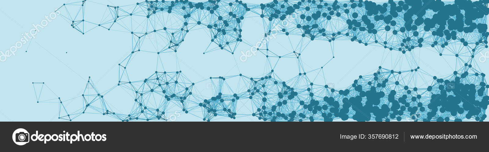 Network Mesh Procedural Art Blue Background Illustration Stock Vector ...
