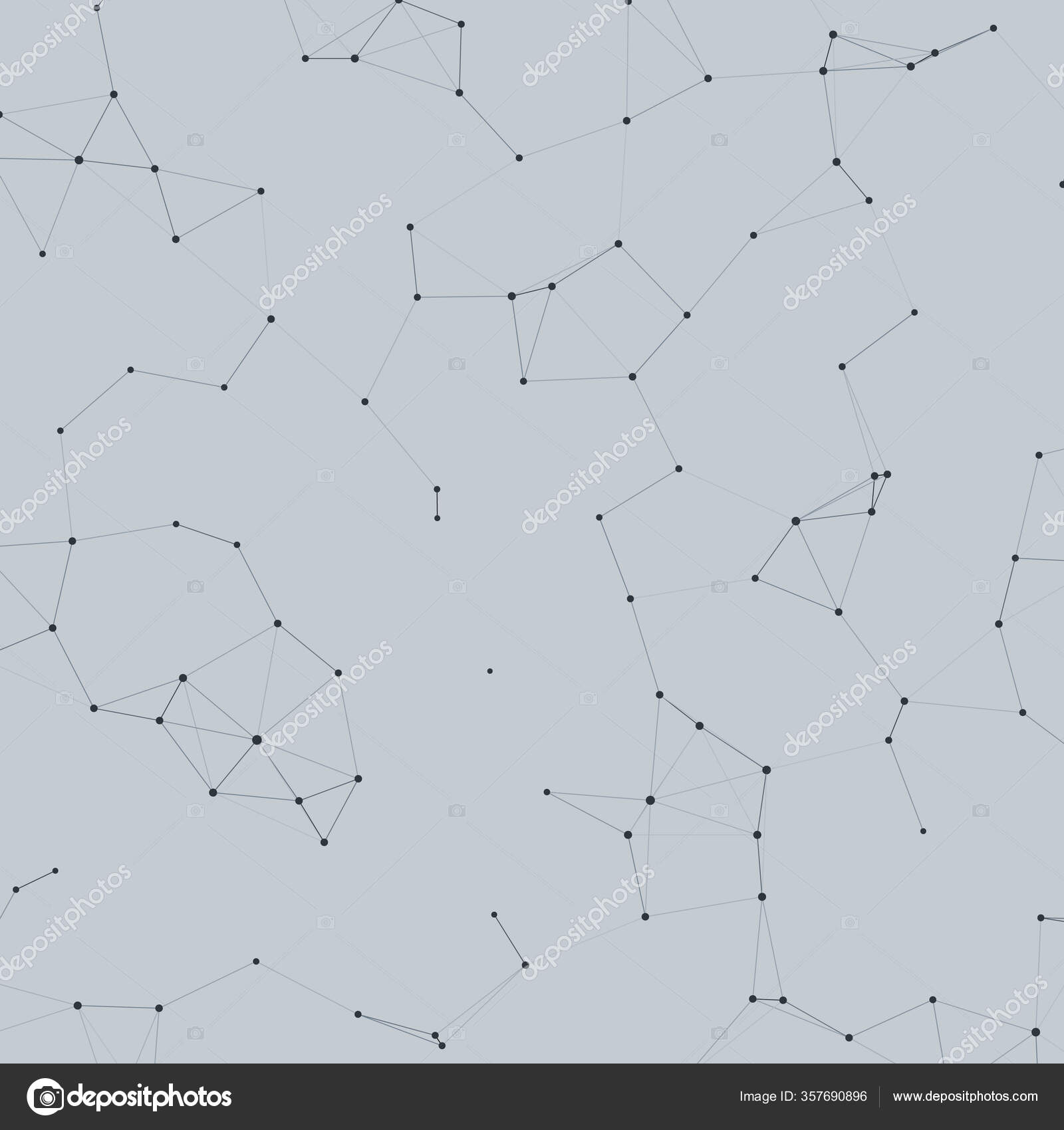 Network Mesh Procedural Art Grey Background Illustration Stock Vector ...