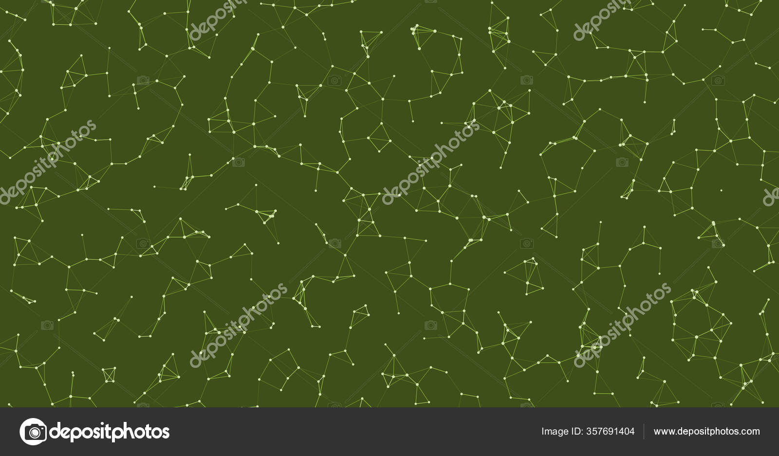 Green Network Mesh Procedural Art Background Illustration Stock Vector ...