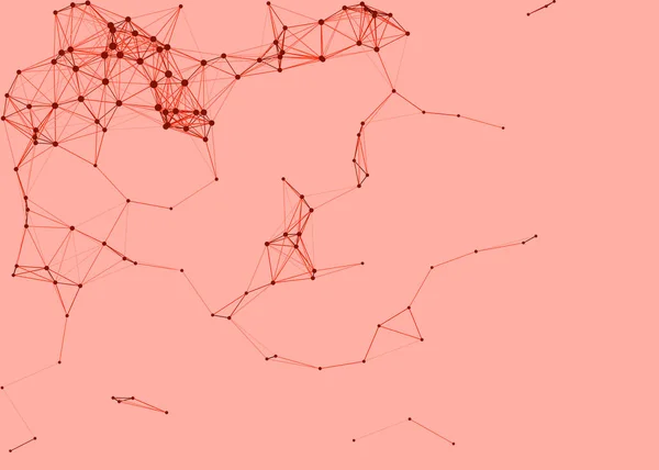 Network Mesh Procedural Art Background Illustration Stock Vector by ...