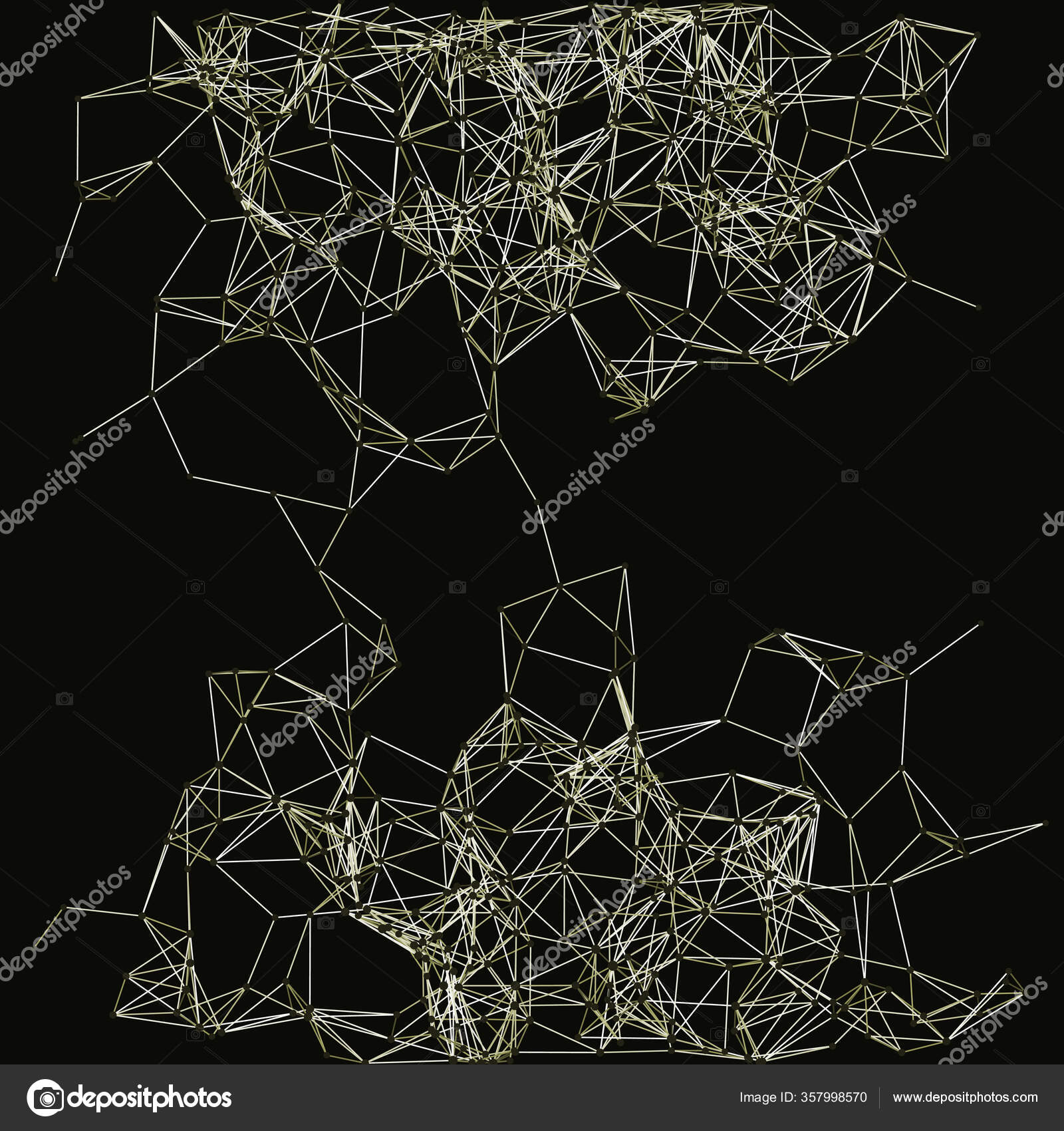 Procedural Network Mesh Art Background Illustration Stock Vector by ...