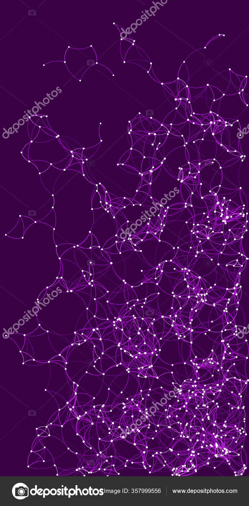 Procedural Art Purple Network Mesh Background Illustration Stock Vector ...