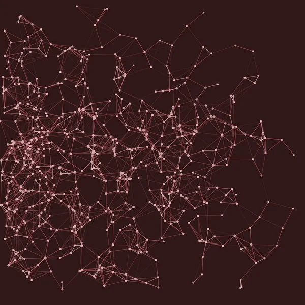 Procedural Art Network Mesh Background Illustration Stock Vector by ...