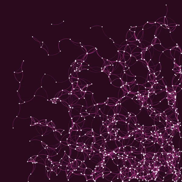 Procedural Art Network Mesh Background Illustration Stock Vector by ...