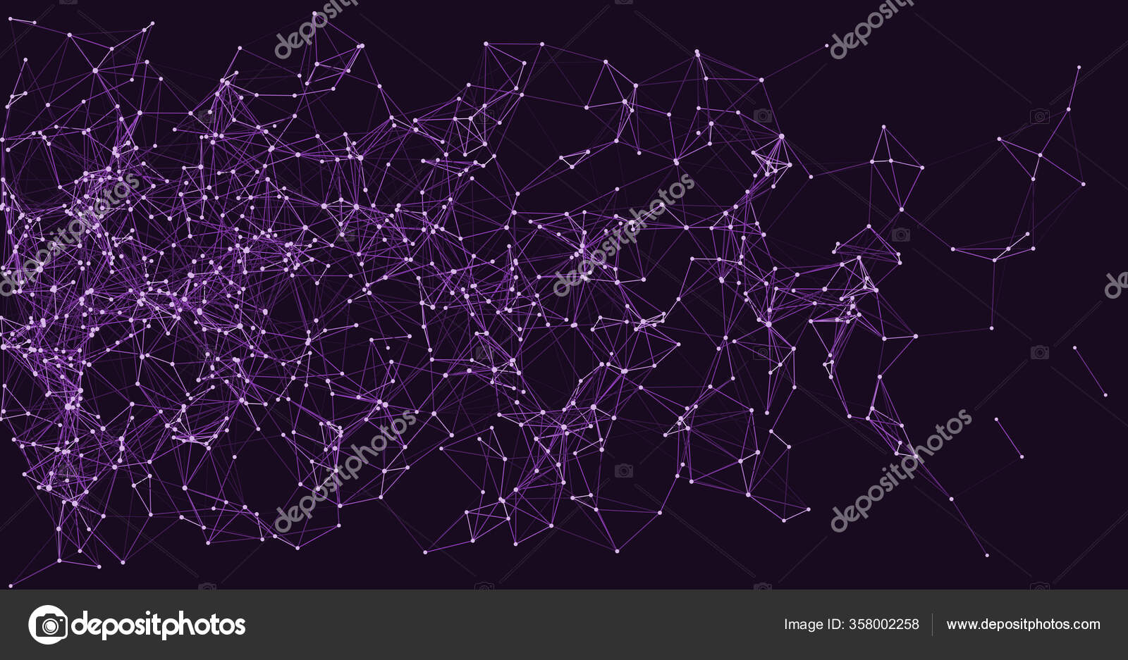Procedural Network Mesh Art Background Illustration Stock Vector by ...
