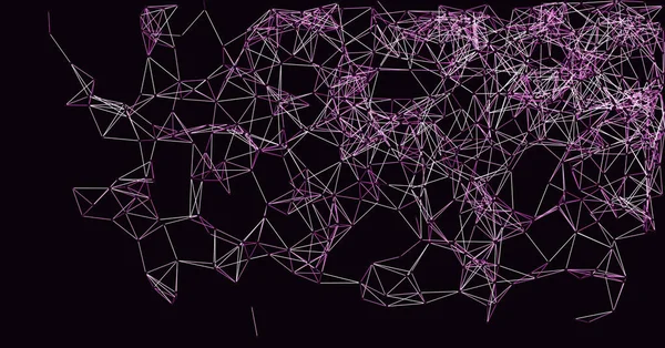 Procedural Art Network Mesh Background Illustration Stock Vector by ...