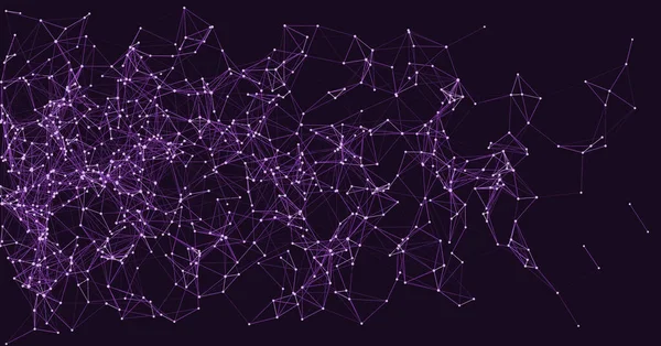 Procedural Art Network Mesh Background Illustration Stock Vector by ...