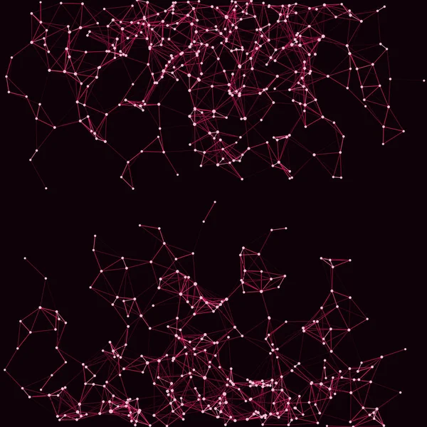 Procedural Art Network Mesh Background Illustration Stock Vector by ...