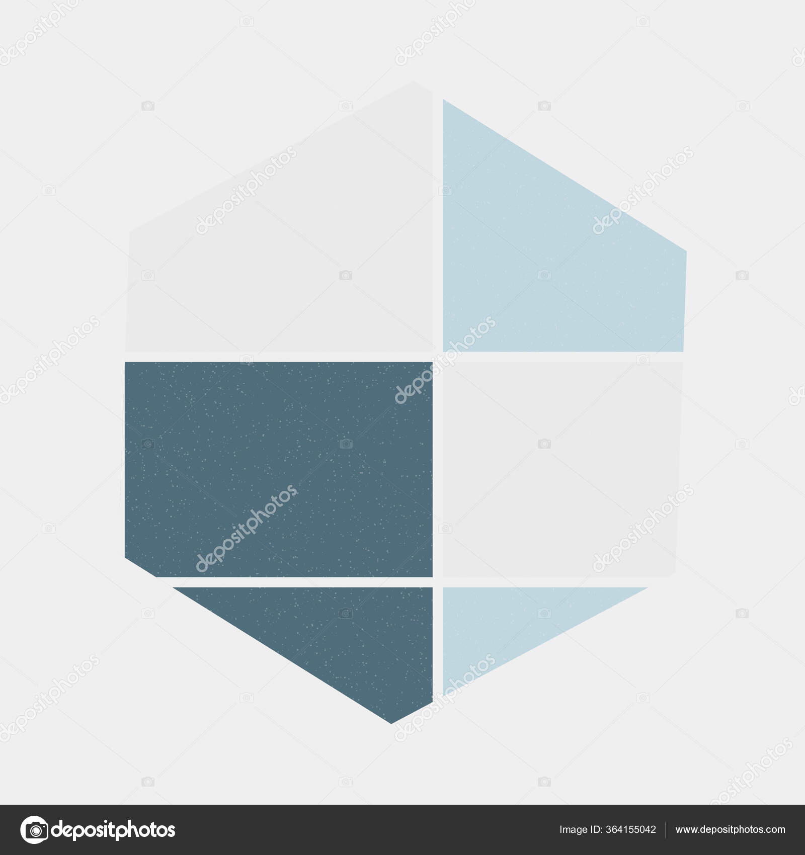 Polygon Colorful Logo Design Mondrian Art Style Illustration Stock ...