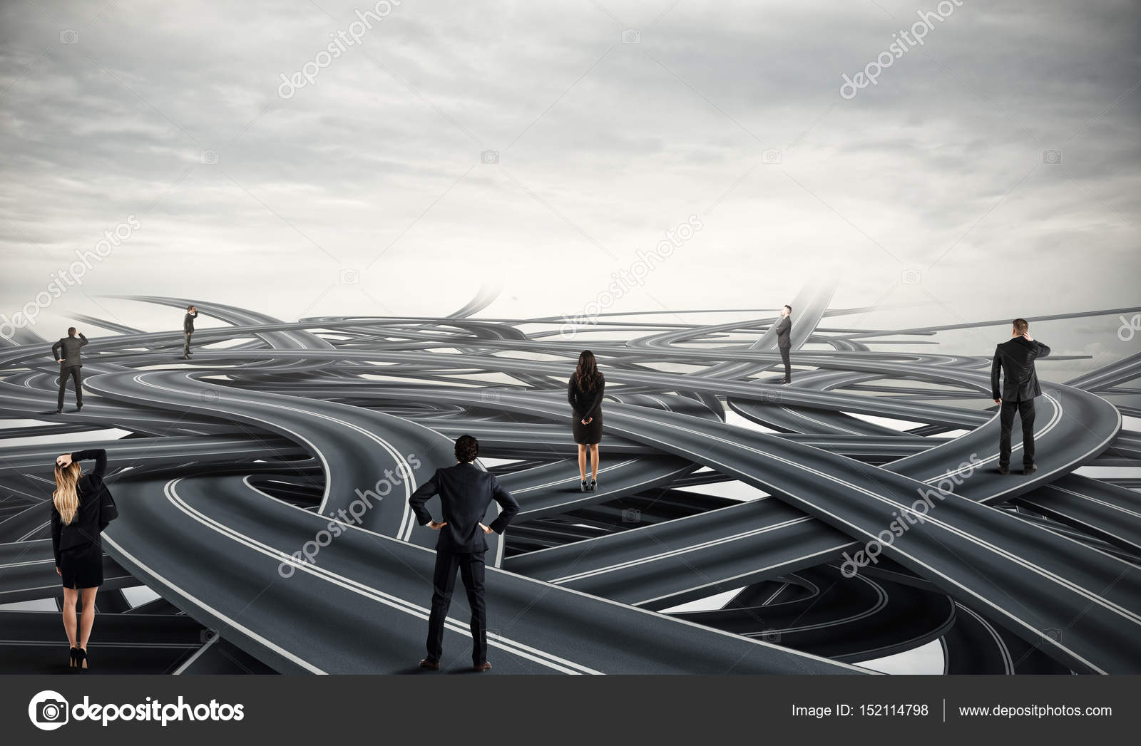 Confused Person On The Road