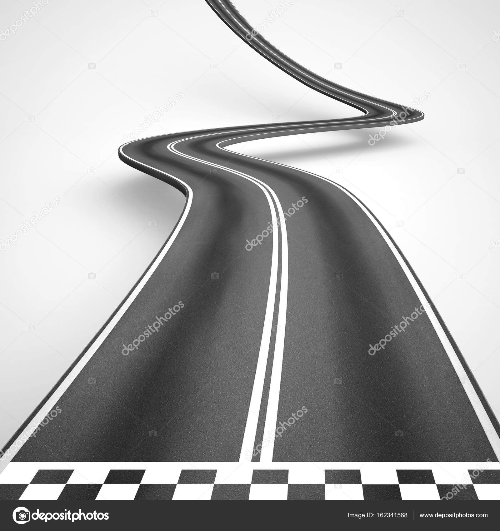 Road on white background rise up Stock Photo by ©alphaspirit 162341568